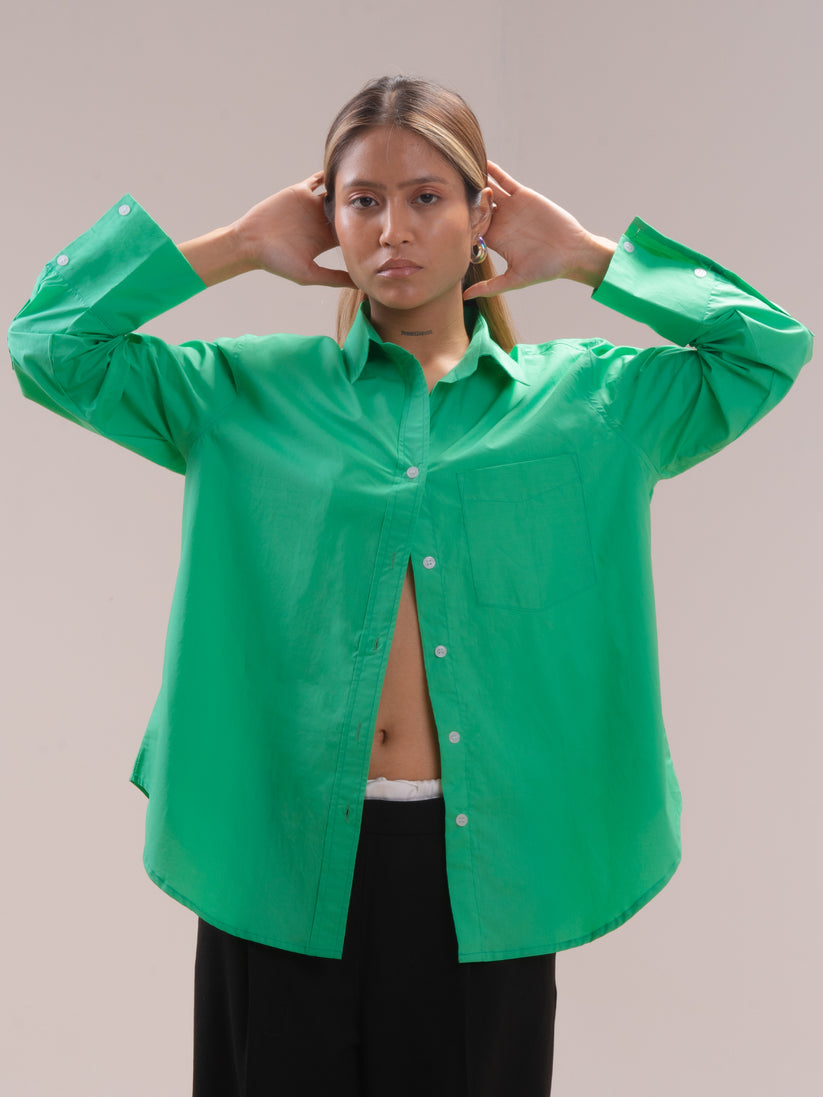 KELLY GREEN SHIRT – Clofii
